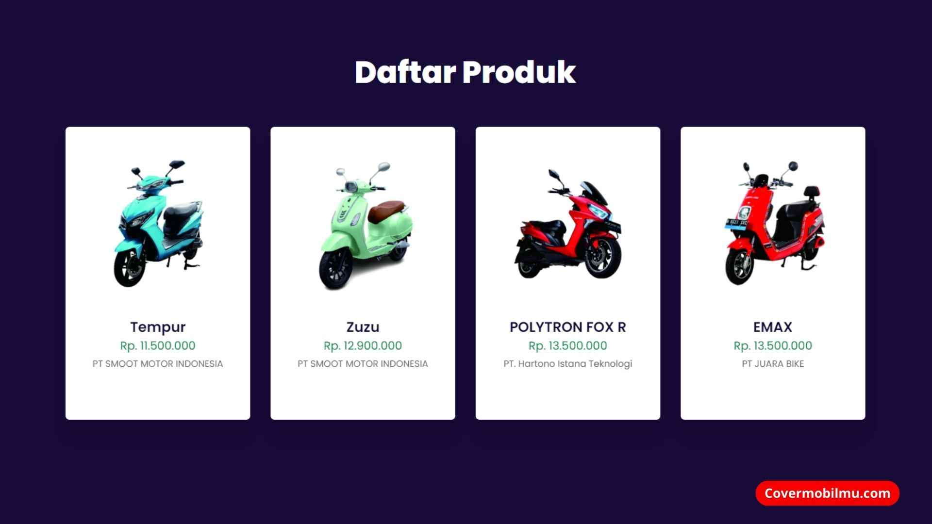 Harga Motor Listrik Makassar 2024 Untuk Subsidi dan Non-Subsidi