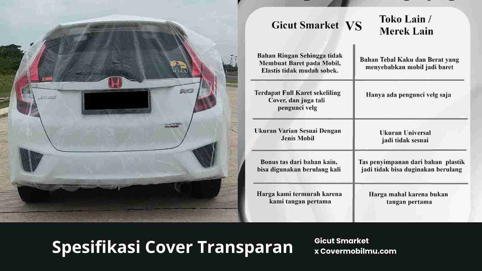 Cover Mobil Transparan Terbaik, Punya Ciri Ini! Yuk Cek Saat Beli